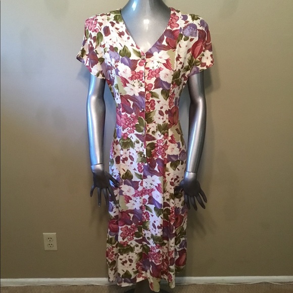 Vintage | Dresses | Vintage Sk Floral Dress | Poshmark